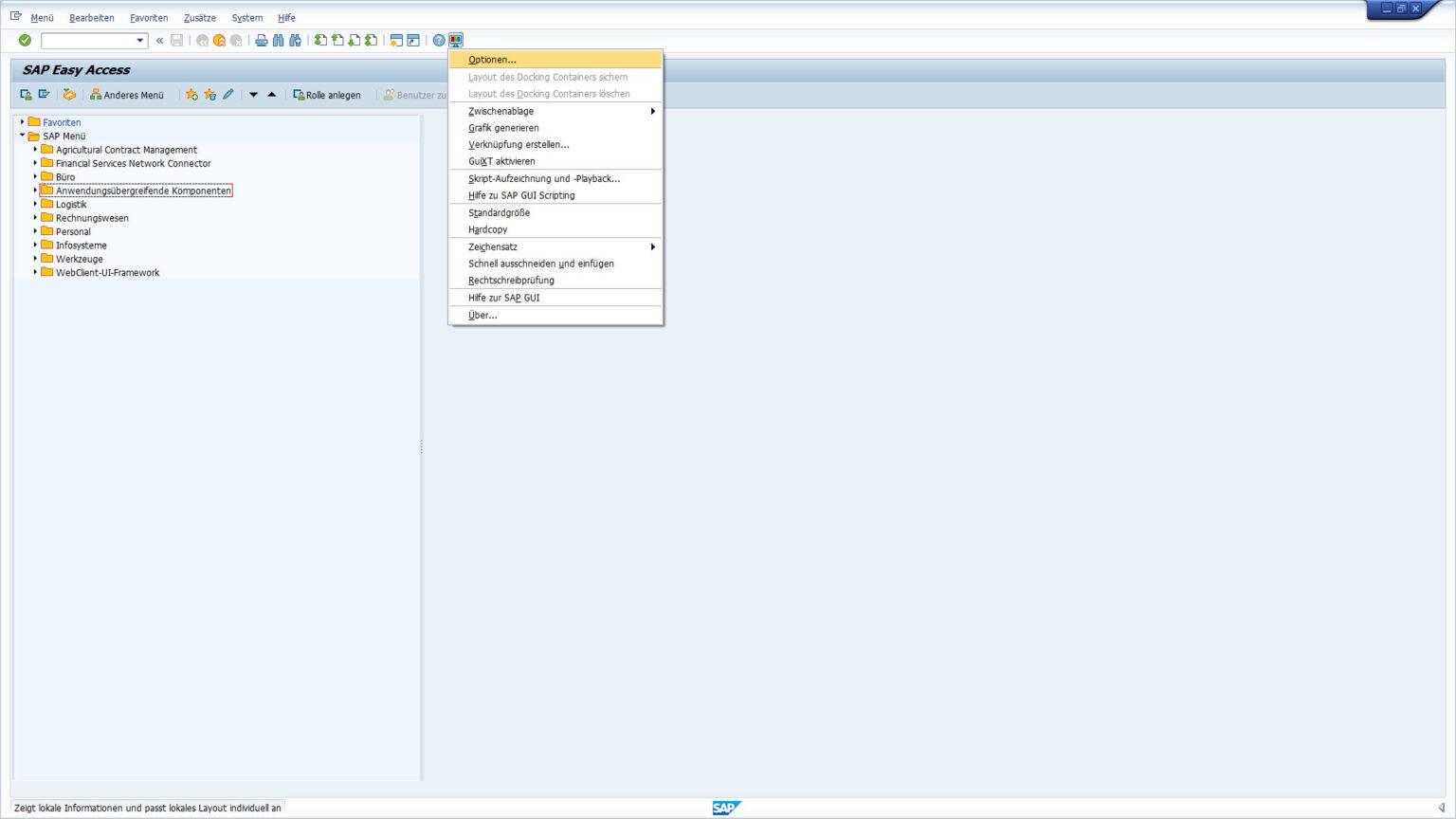 Benutzereinstellungen Beim Sap Gui Scripting